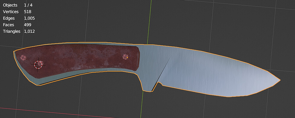 ArtStation - Low Poly Knife Pack - 6 Knife Game Ready - PBR Texture ...
