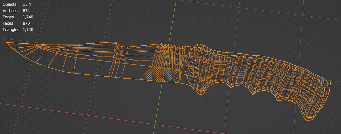ArtStation - Low Poly Knife Pack - 6 Knife Game Ready - PBR Texture ...