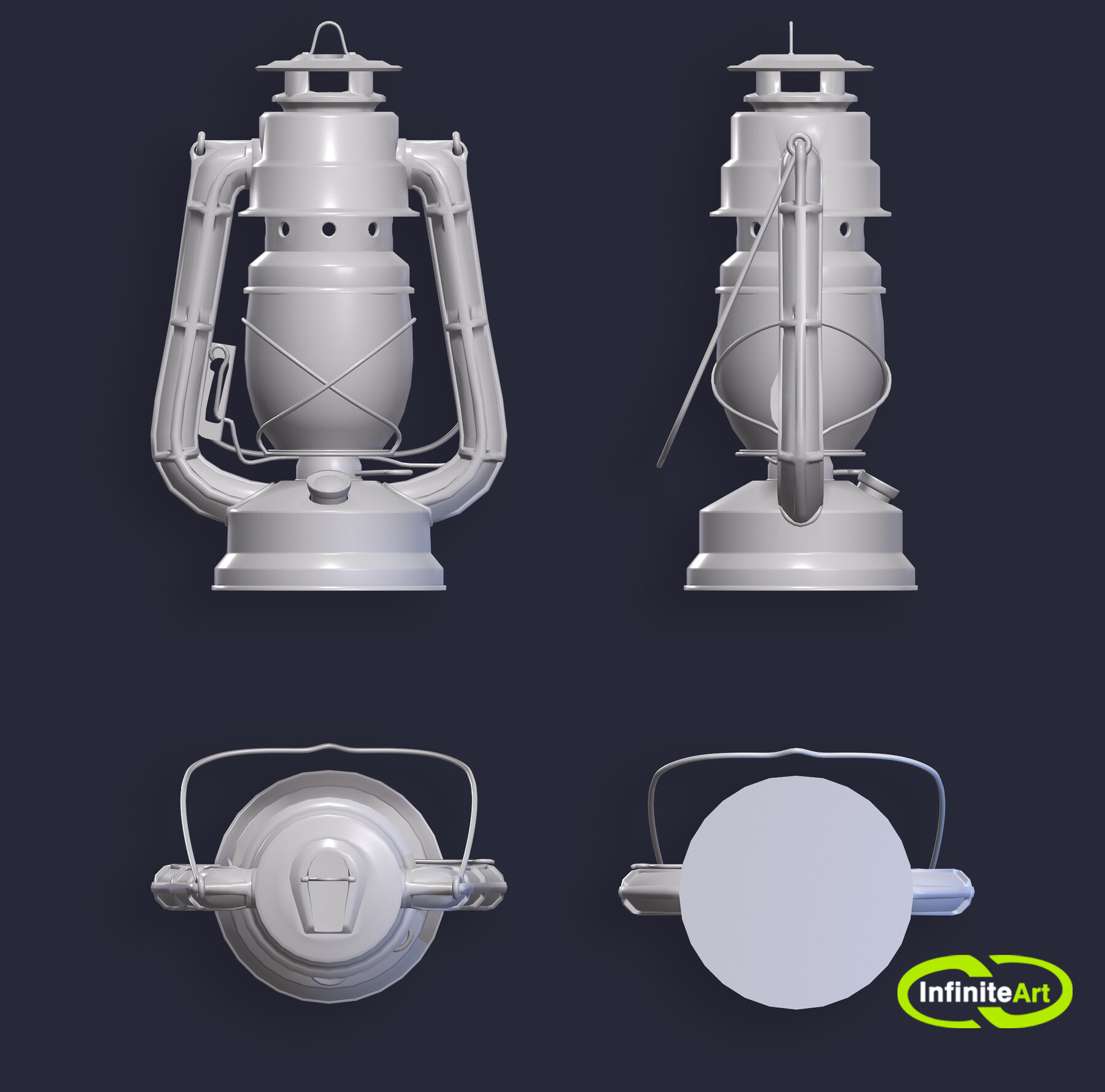 ArtStation - Oil Lamp | Game Assets