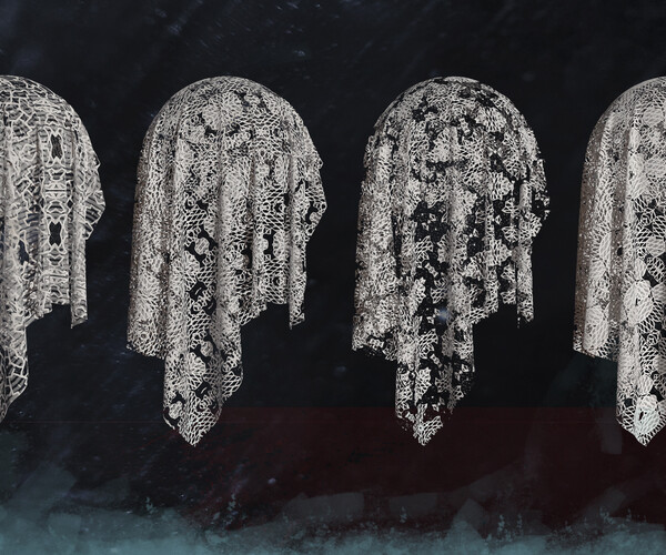 ArtStation - 20 Lace Fabric Texture + SBSR - VOL 02 | Resources