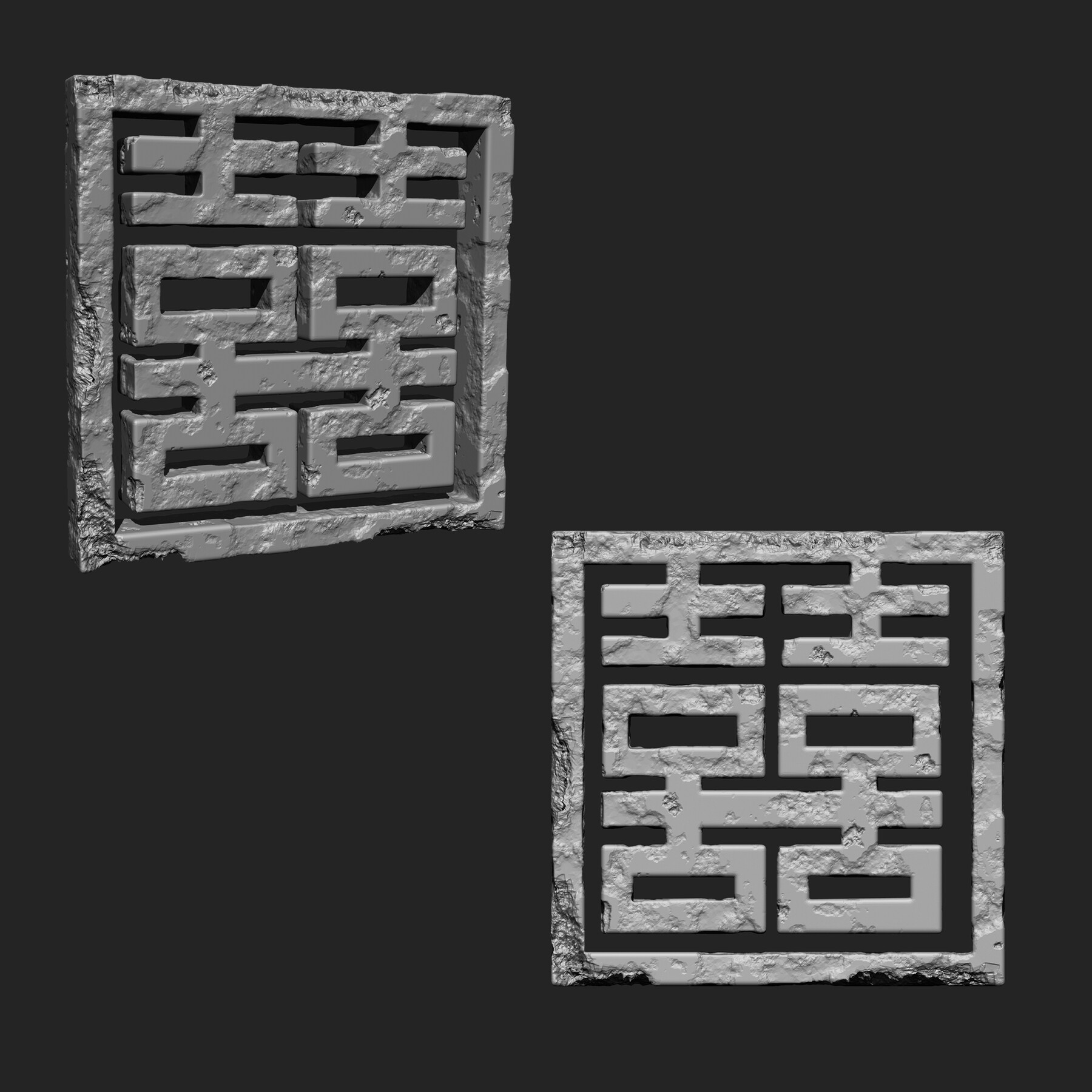 ArtStation - Damaged Design Collection IMM Brush Pack 10 in One | Brushes