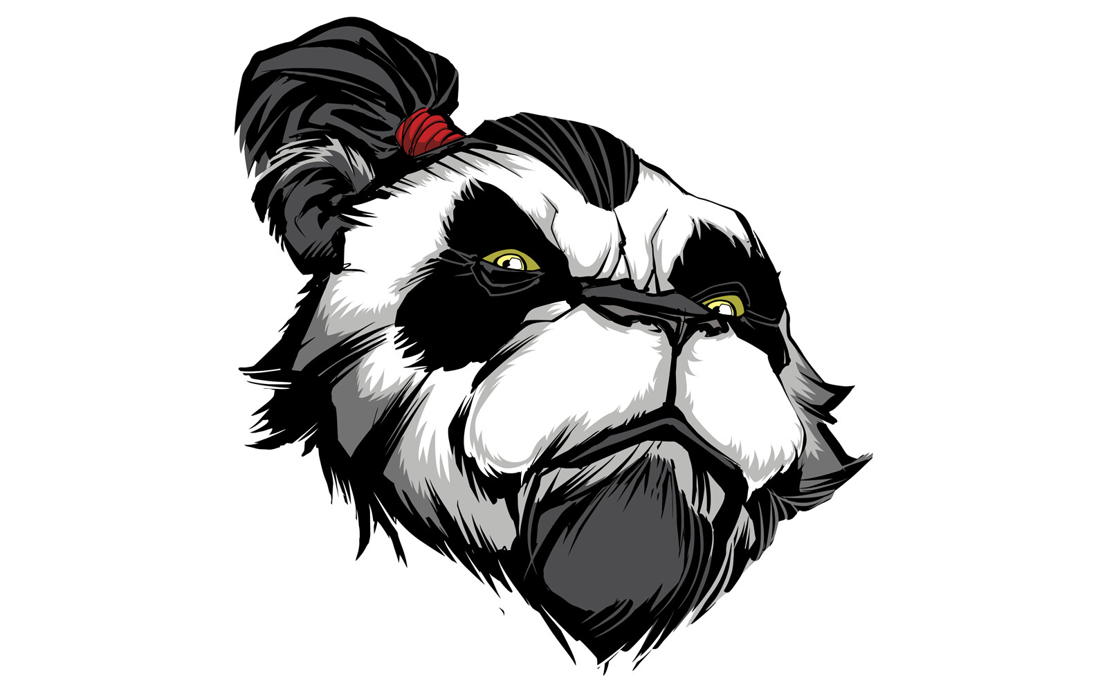 ArtStation - Panda Master on White | Artworks