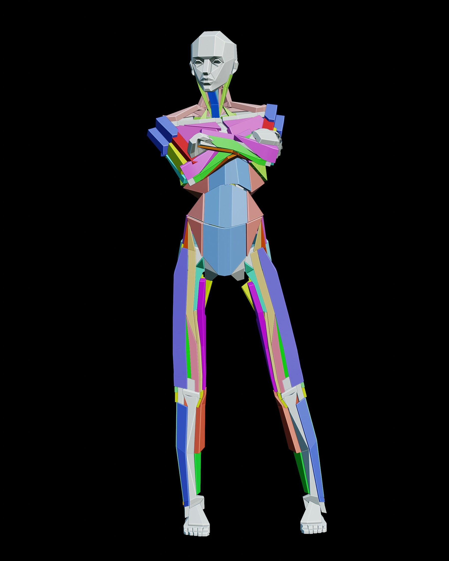 ArtStation - Low Poly Male Anatomy Rigged | Resources