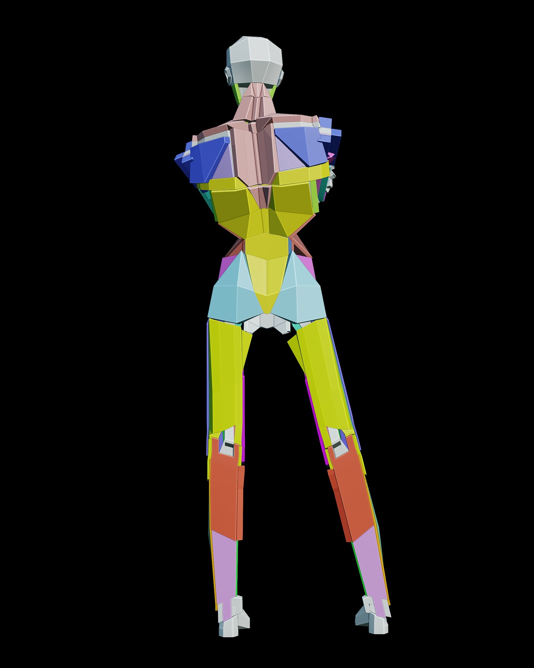 ArtStation - Low Poly Male Anatomy Rigged | Resources