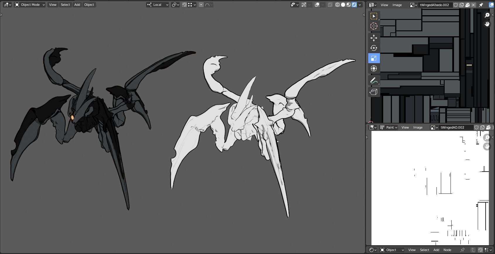 ArtStation - Anime Style: Alien "AIRBORNE-SWARMER" Enemy | Resources