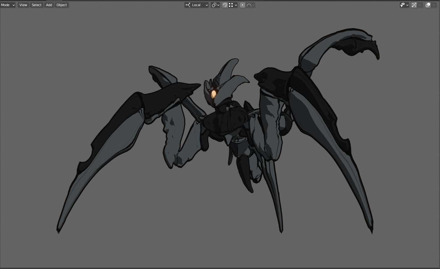 ArtStation - Anime Style: Alien "AIRBORNE-SWARMER" Enemy | Resources