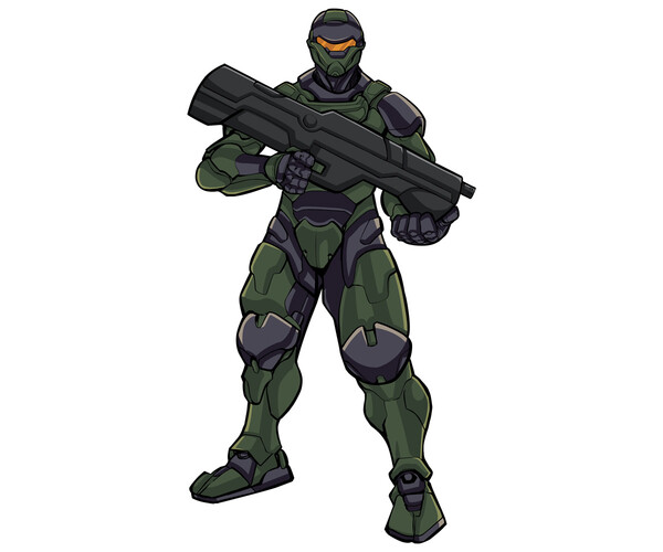 ArtStation - Futuristic Trooper Standing | Artworks