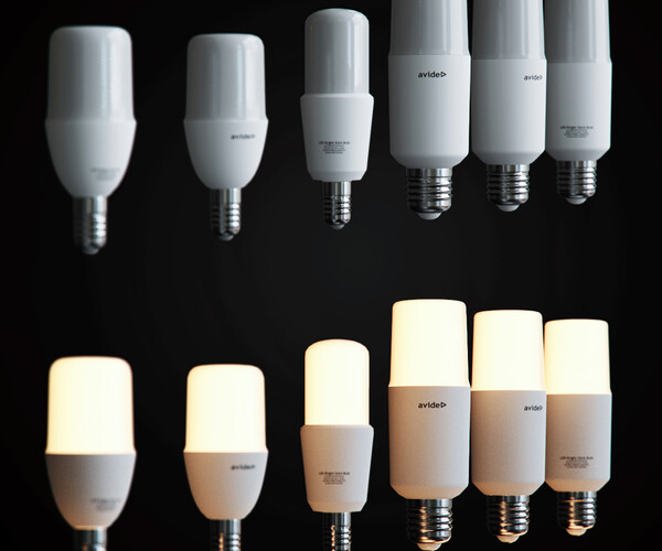ArtStation - LED Bulb Lamps Set Avid Lighting | Resources