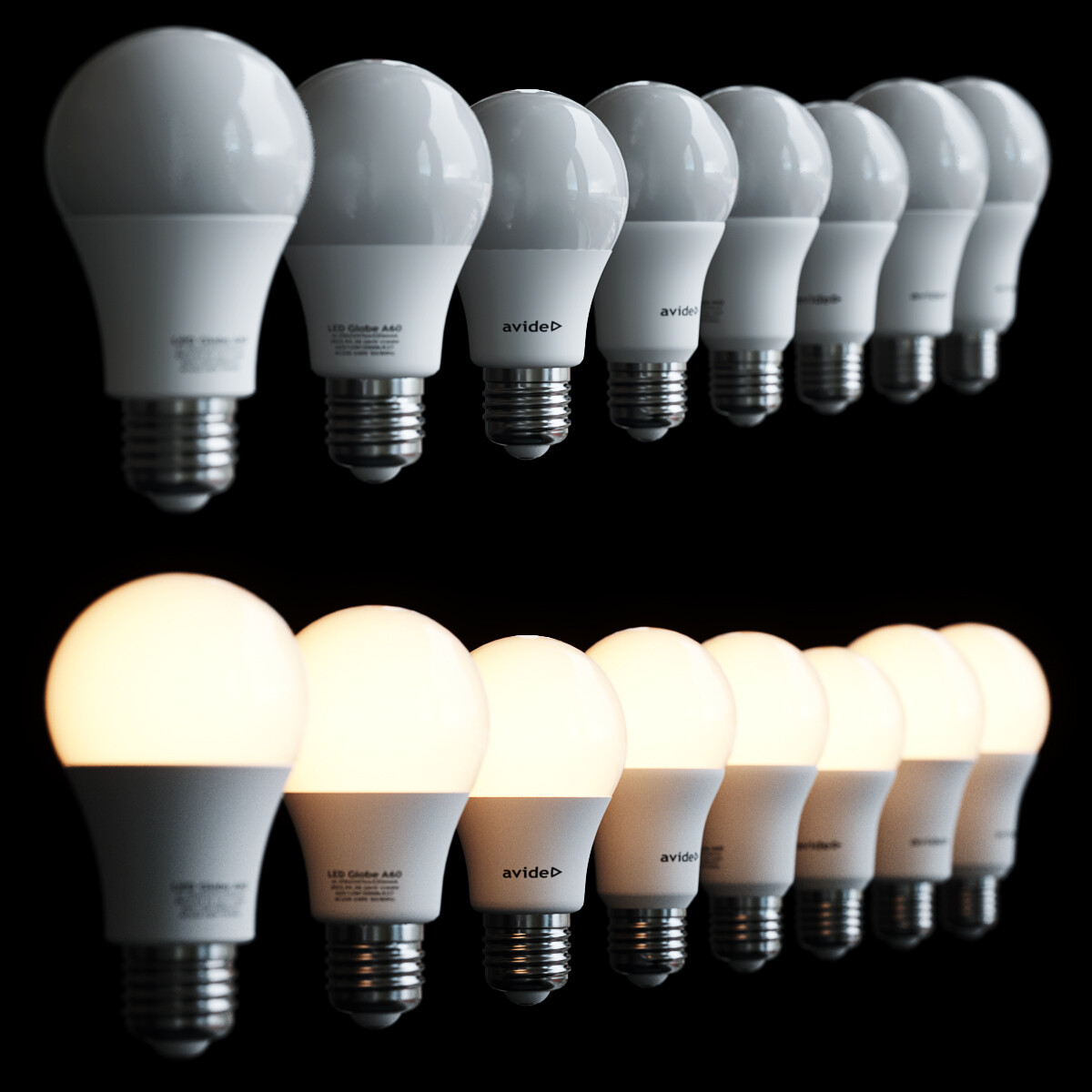 ArtStation - LED Bulb Lamps Set Avid Lighting | Resources