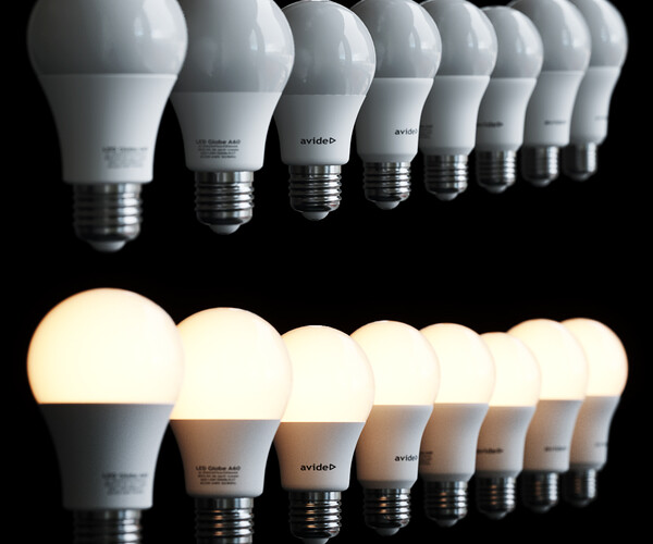ArtStation - LED Bulb Lamps Set Avid Lighting | Resources