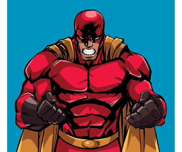 ArtStation - Raging Superhero Illustration | Artworks