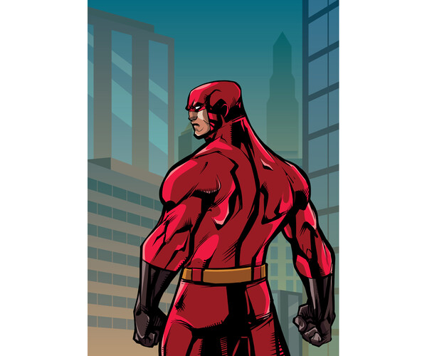 ArtStation - Superhero Back No Cape City | Artworks