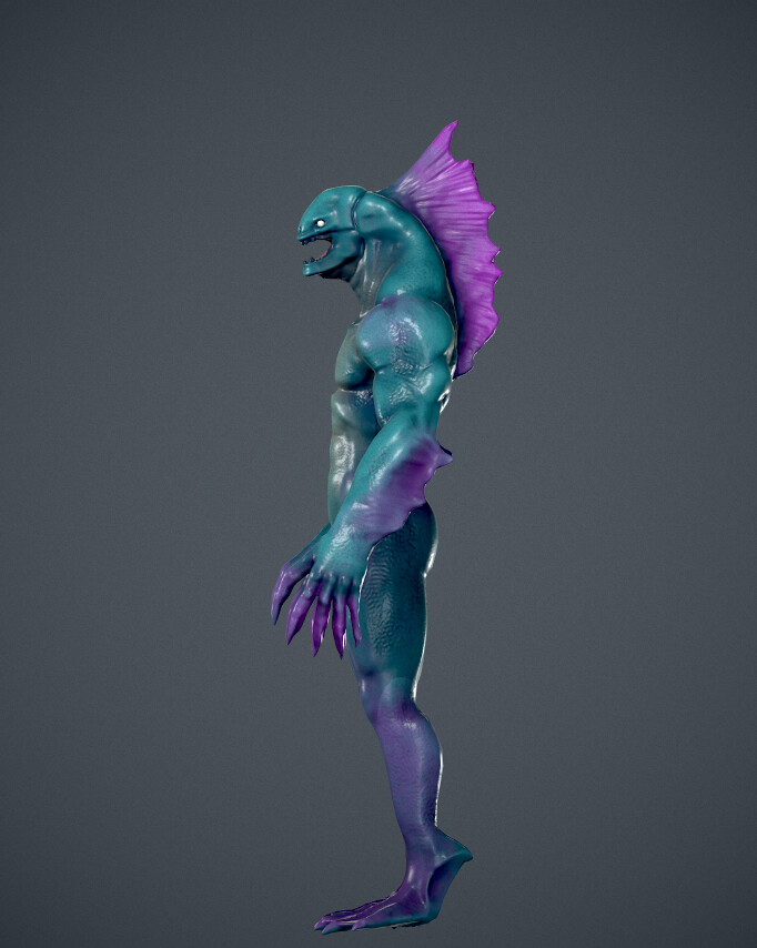 ArtStation - Fishman model (UE4-5) | Game Assets