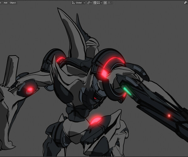 ArtStation - Anime Style: Alien TROOPER-COMMANDO | Resources