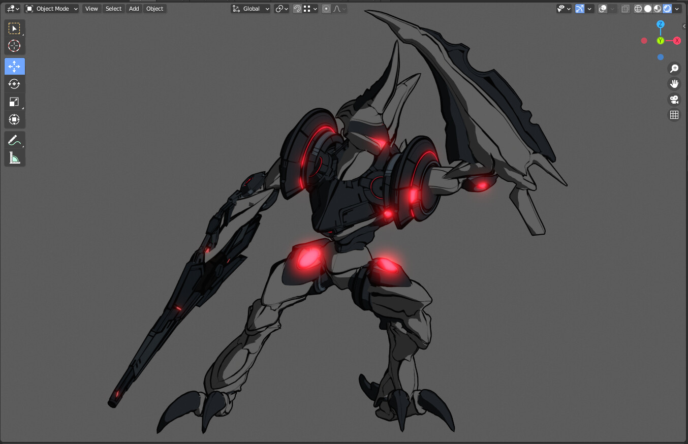 ArtStation - Anime Style: Alien TROOPER-COMMANDO | Resources