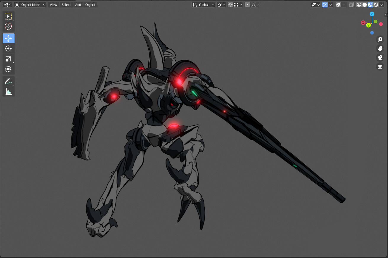 ArtStation - Anime Style: Alien TROOPER-COMMANDO | Resources