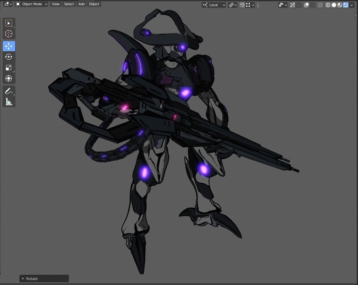 ArtStation - Anime Style: Alien-SNIPER | Resources