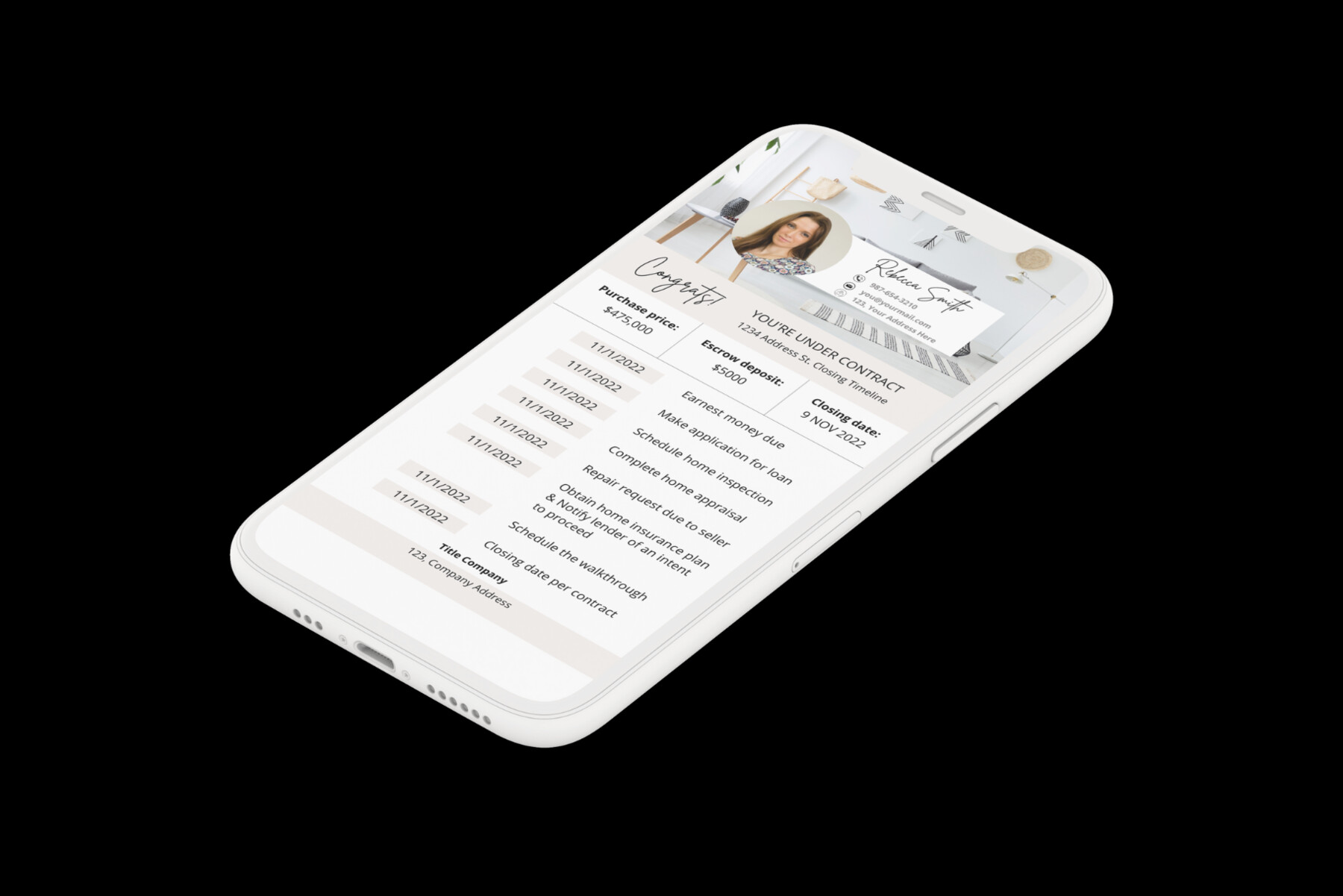 ArtStation - Textable Under Contract Timeline Template | Artworks