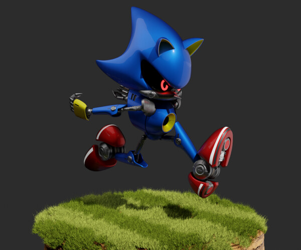 ArtStation - Metal Sonic RIG | Game Assets