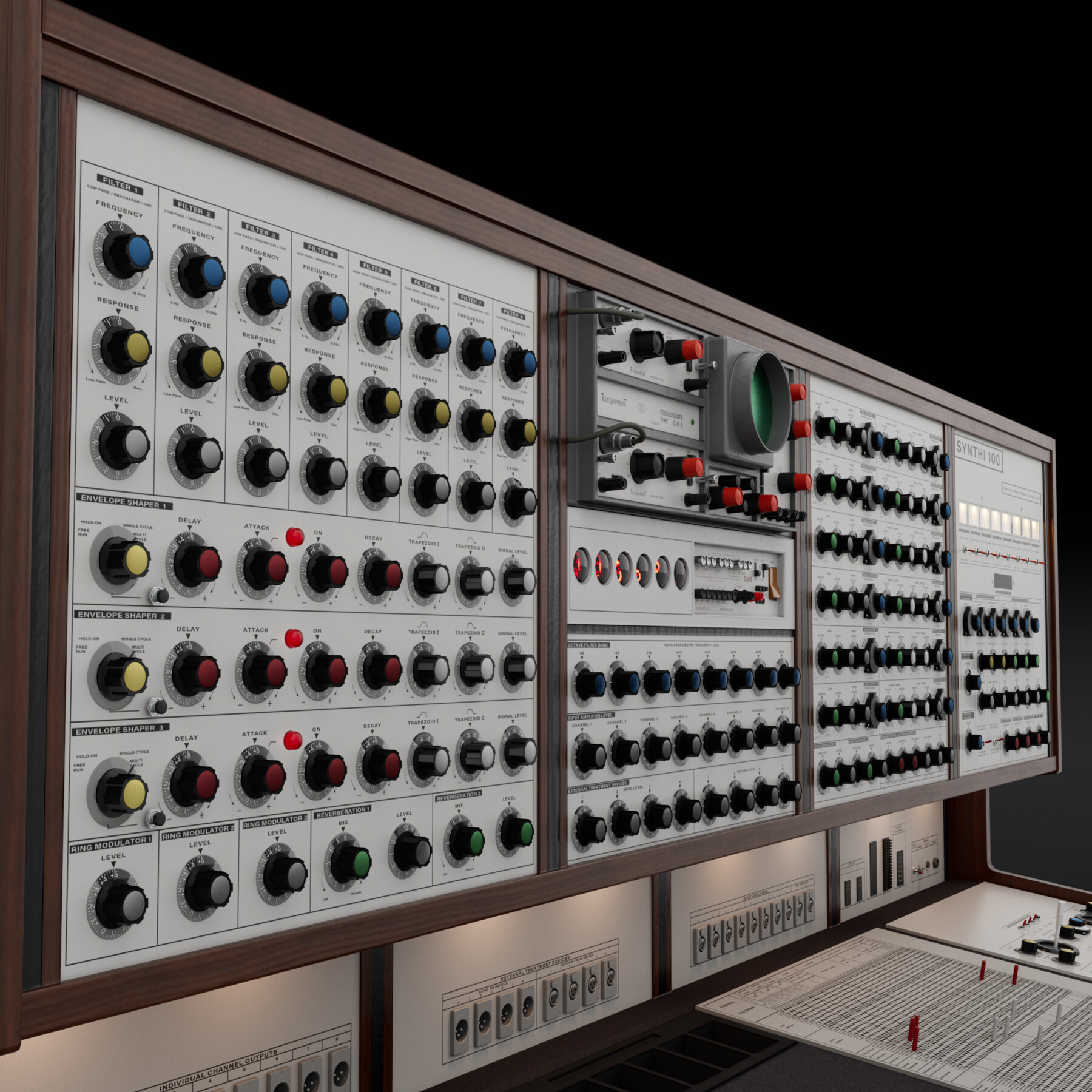 ArtStation - EMS Synthi 100 Modular Synthesiser | Game Assets