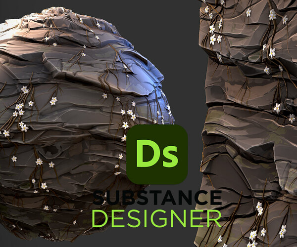 ArtStation - Stylized Rock Surface - Substance 3D Designer | Game Assets