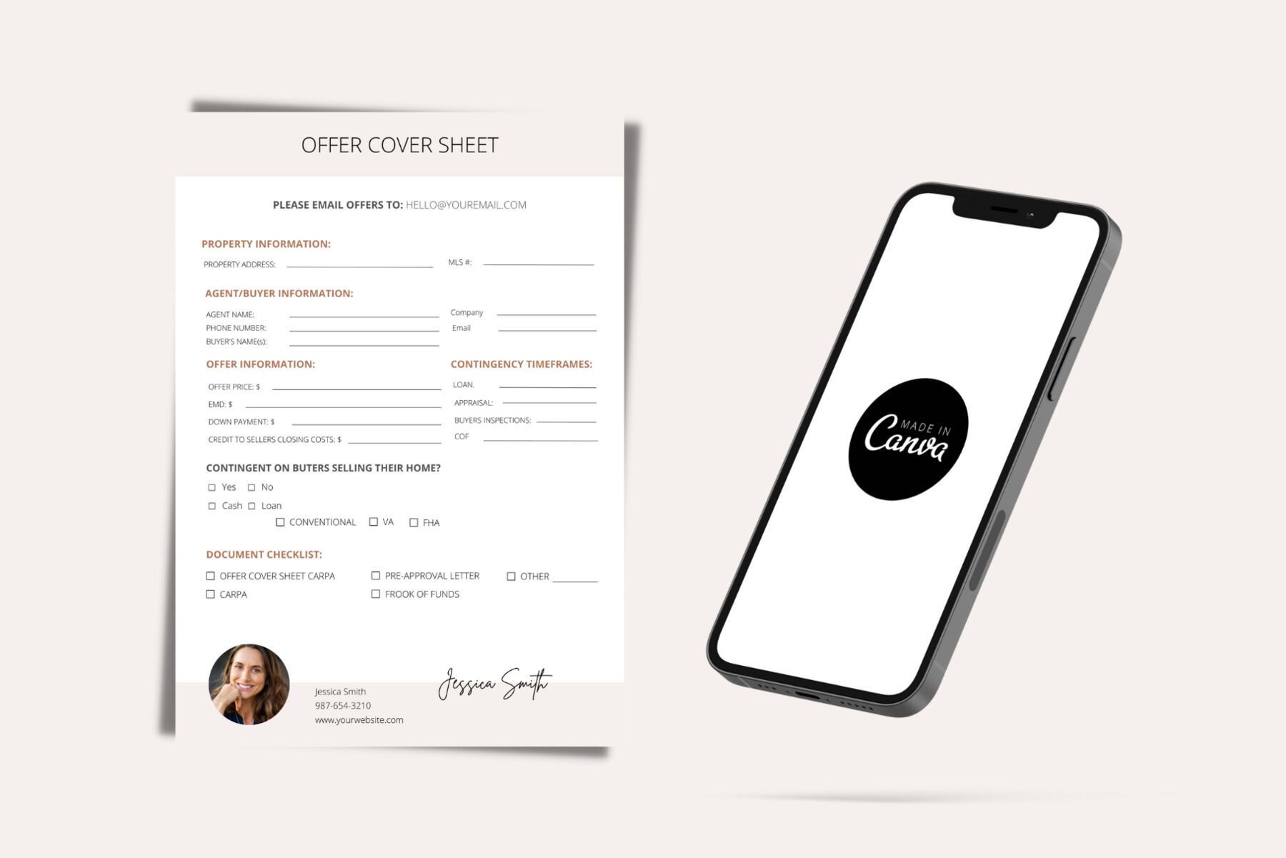 ArtStation - Offer Summary Sheet For Realtors Template | Artworks
