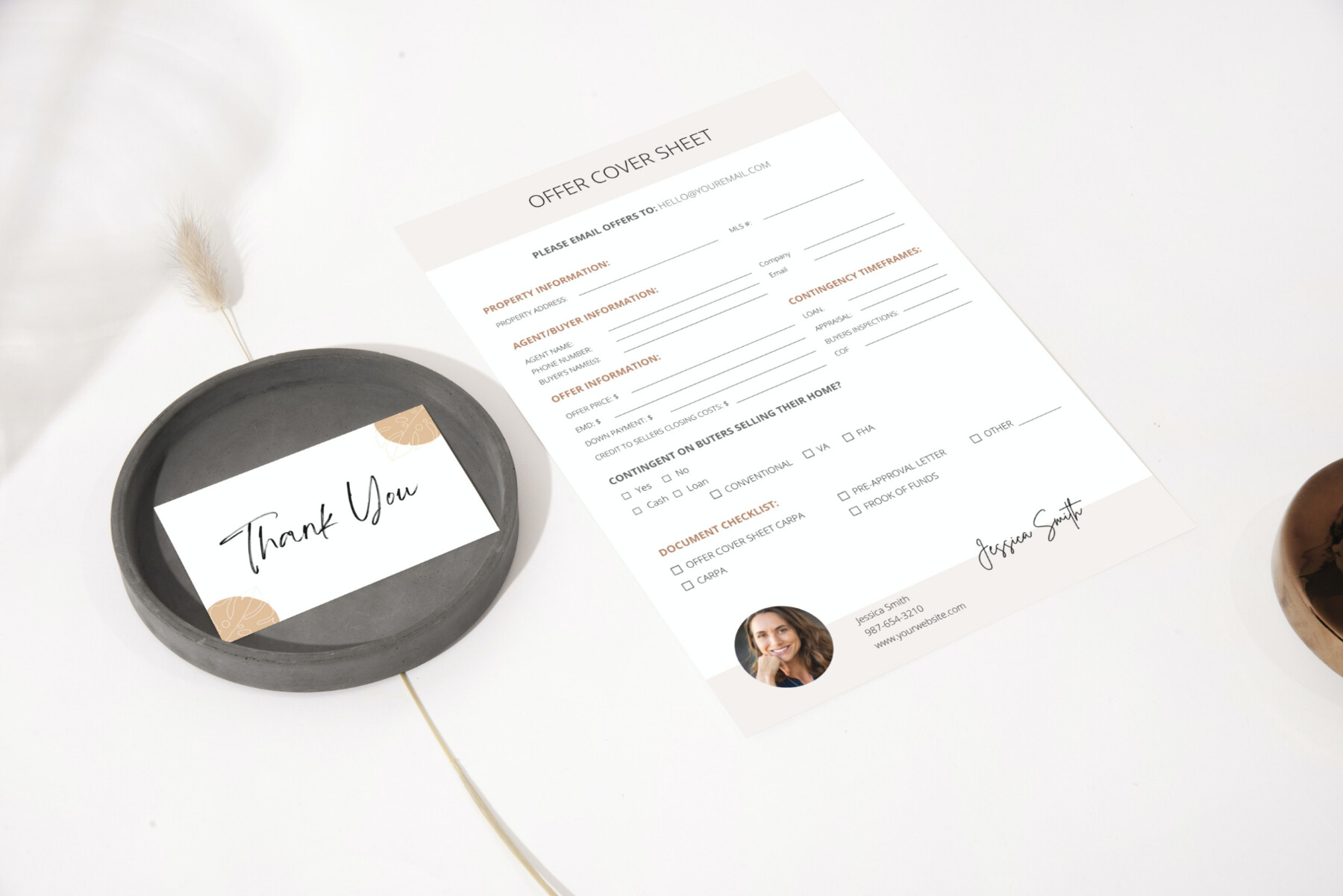 ArtStation - Offer Summary Sheet For Realtors Template | Artworks