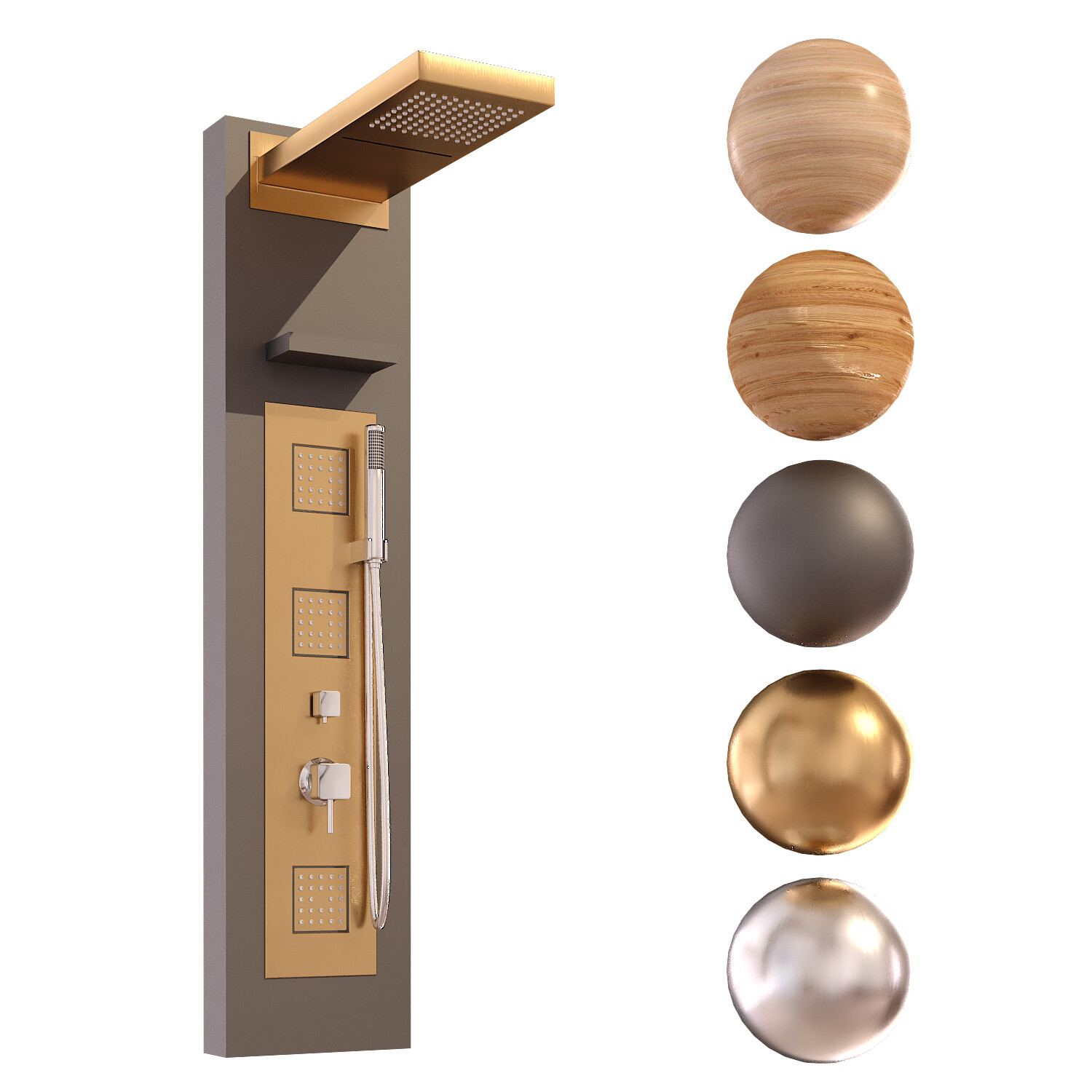 ArtStation - Shower cabin set 215 | Resources