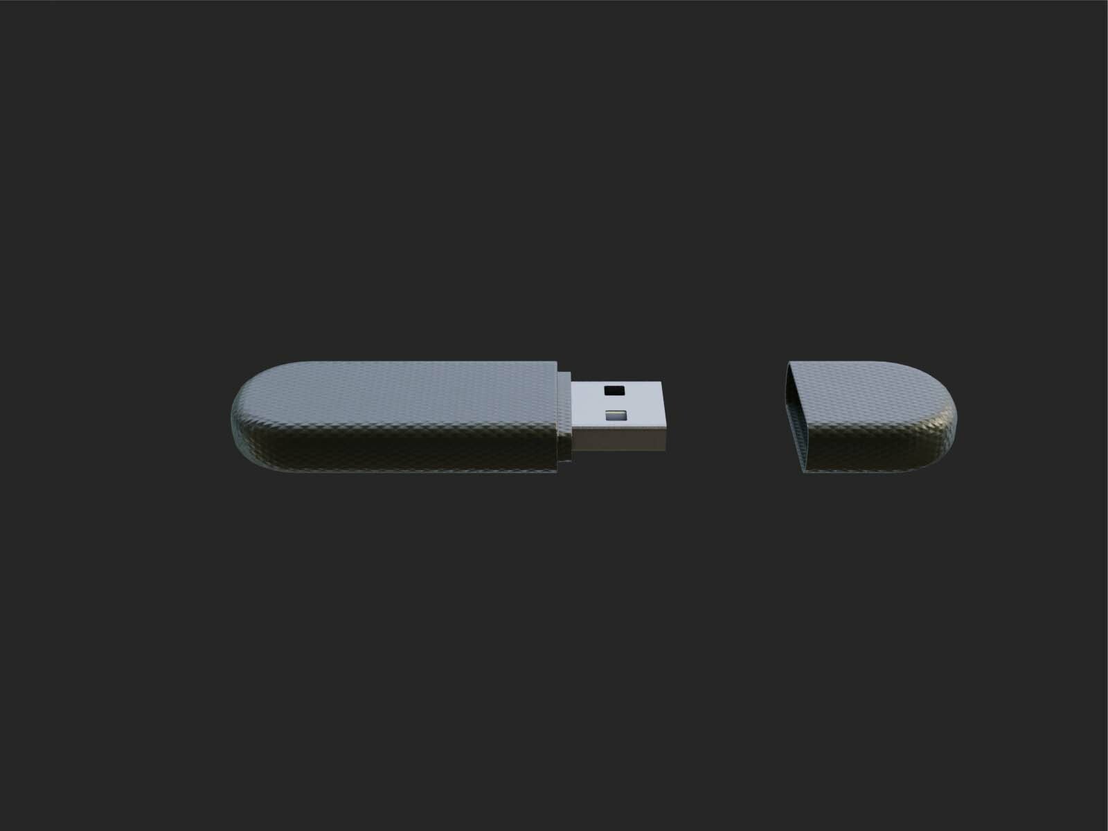 ArtStation - usb stick green | Game Assets