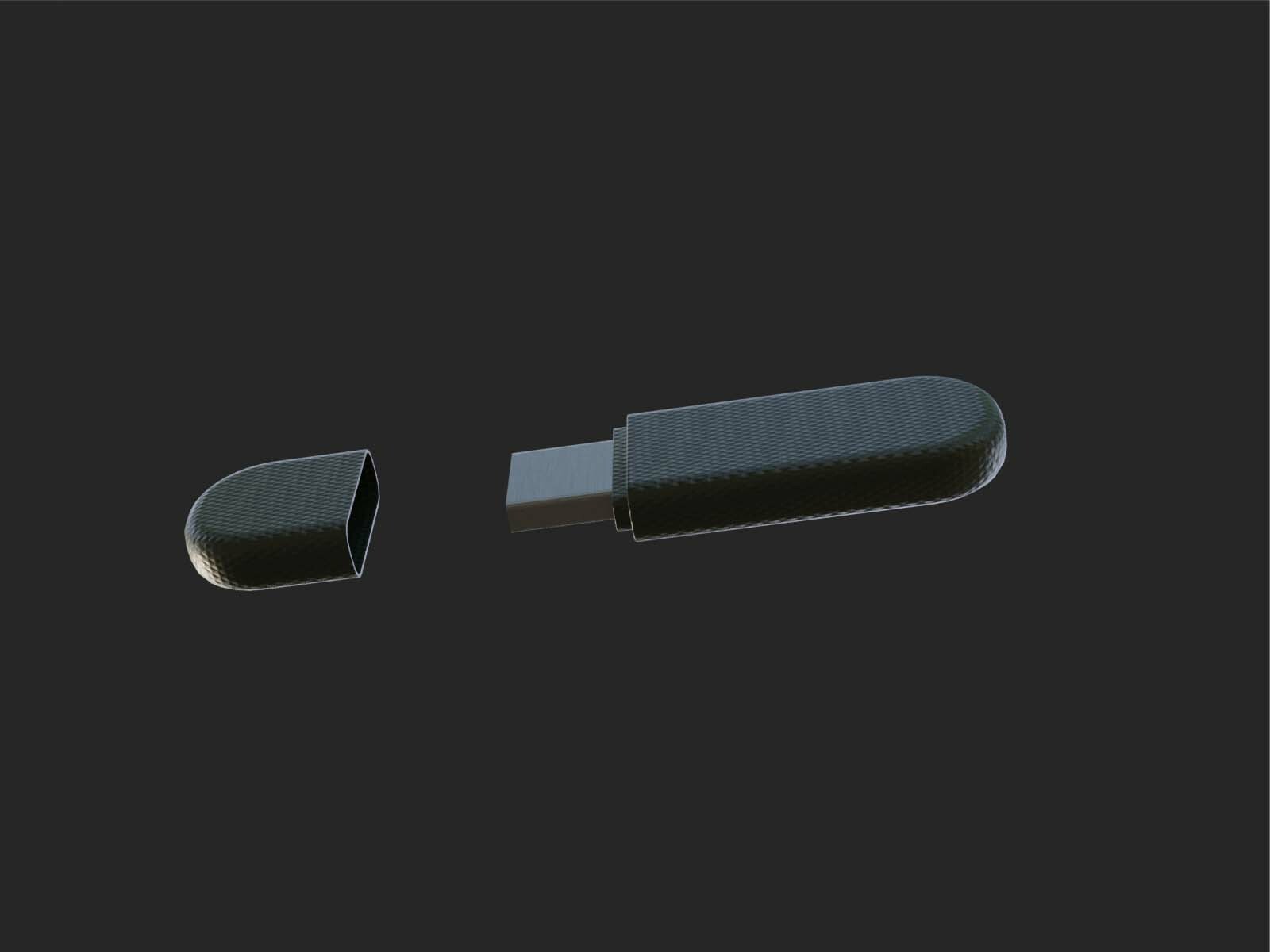 ArtStation - usb stick green | Game Assets