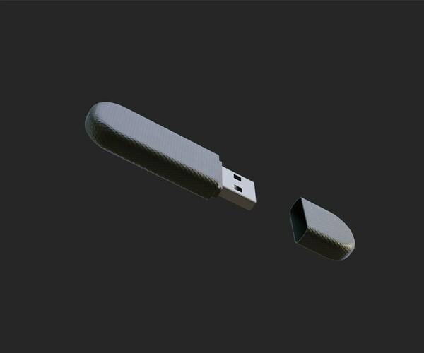 ArtStation - usb stick green | Game Assets