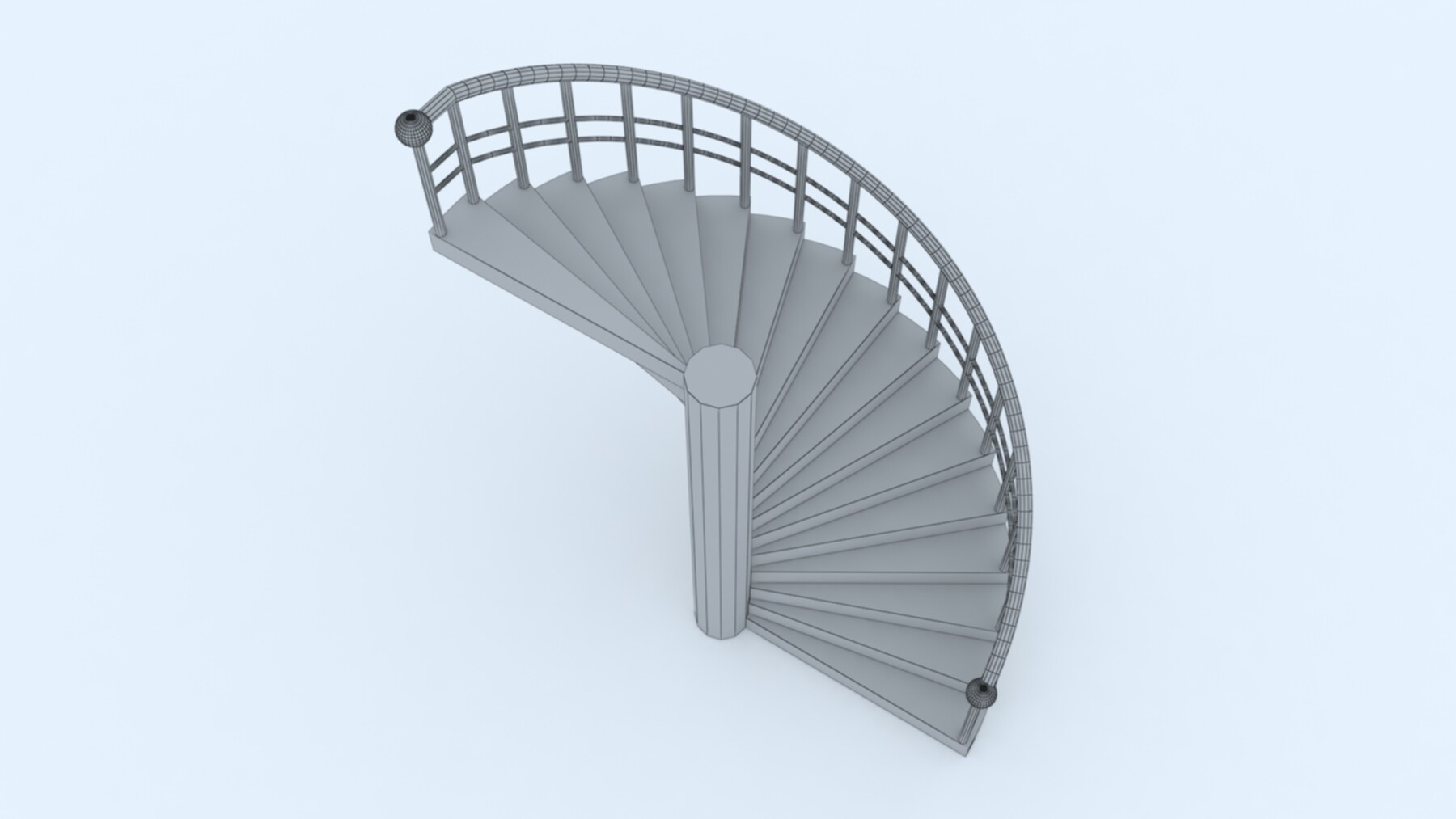 ArtStation - Half Round Stairs | Resources
