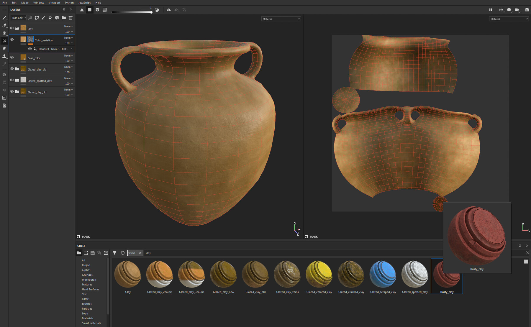 ArtStation - Glazed Clay Pots | Game Assets