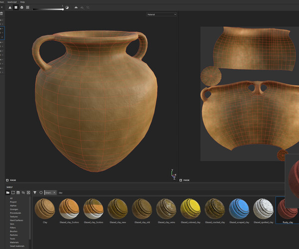 ArtStation - Glazed Clay Pots | Game Assets