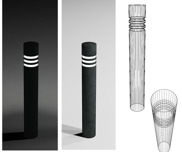 ArtStation - Low Poly Outdoor Lights Pack (6 3D meshes) | Game Assets