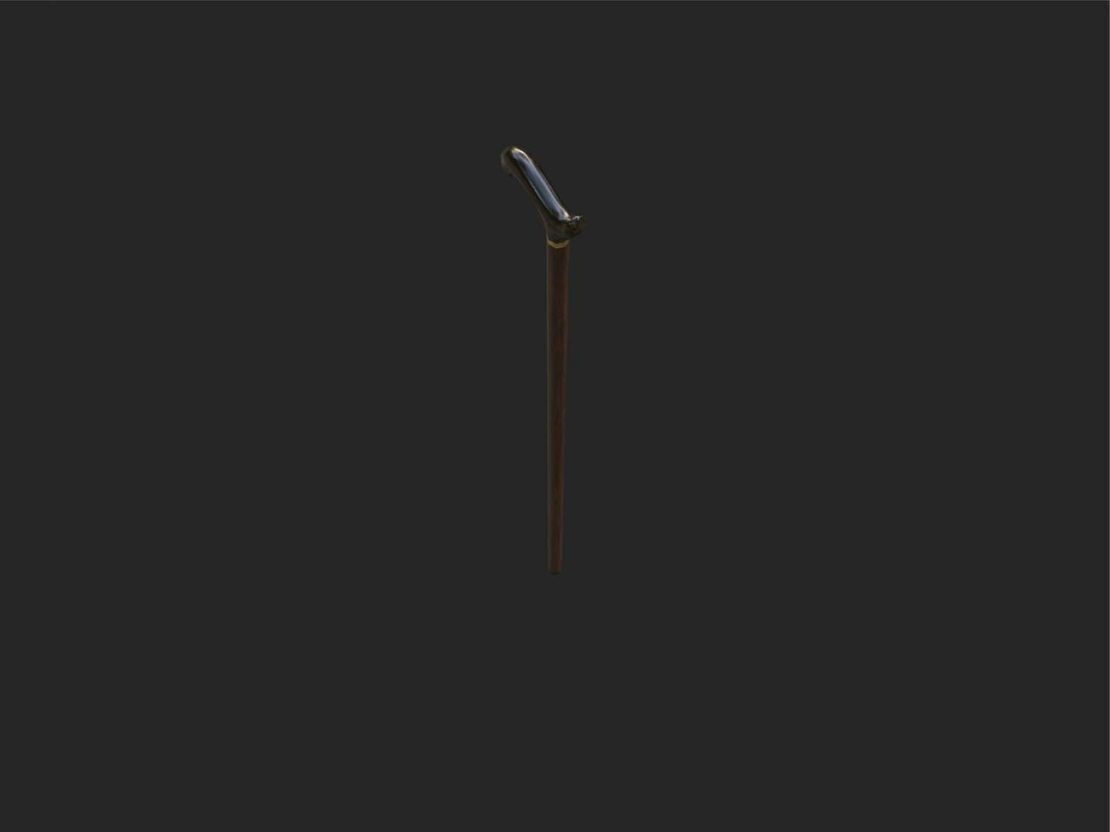 ArtStation - wood walking stick | Game Assets