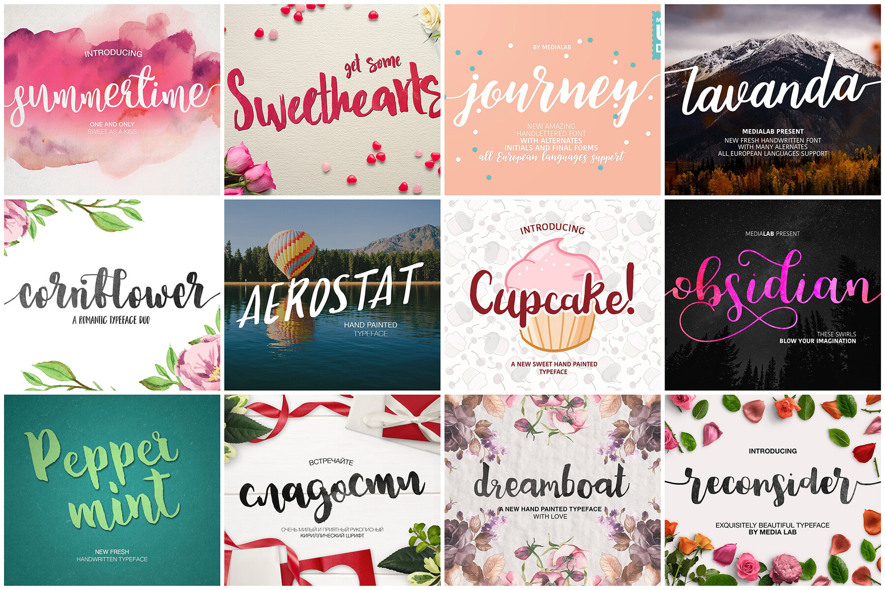 ArtStation - 59 Handwritten Digital Modern, Various Font Bundle ...