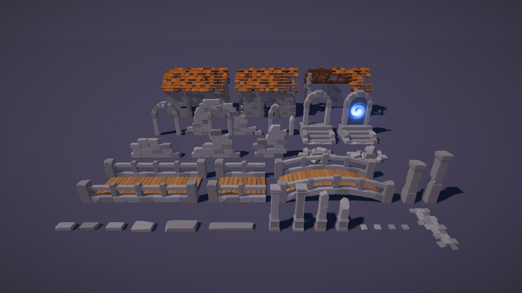 ArtStation - Low Poly Fantasy Forest - Asset for Unity 3D and Unreal ...