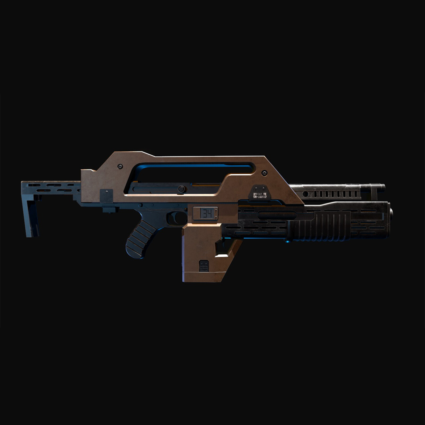 ArtStation - M41A Pulse Rifle Alien | Resources