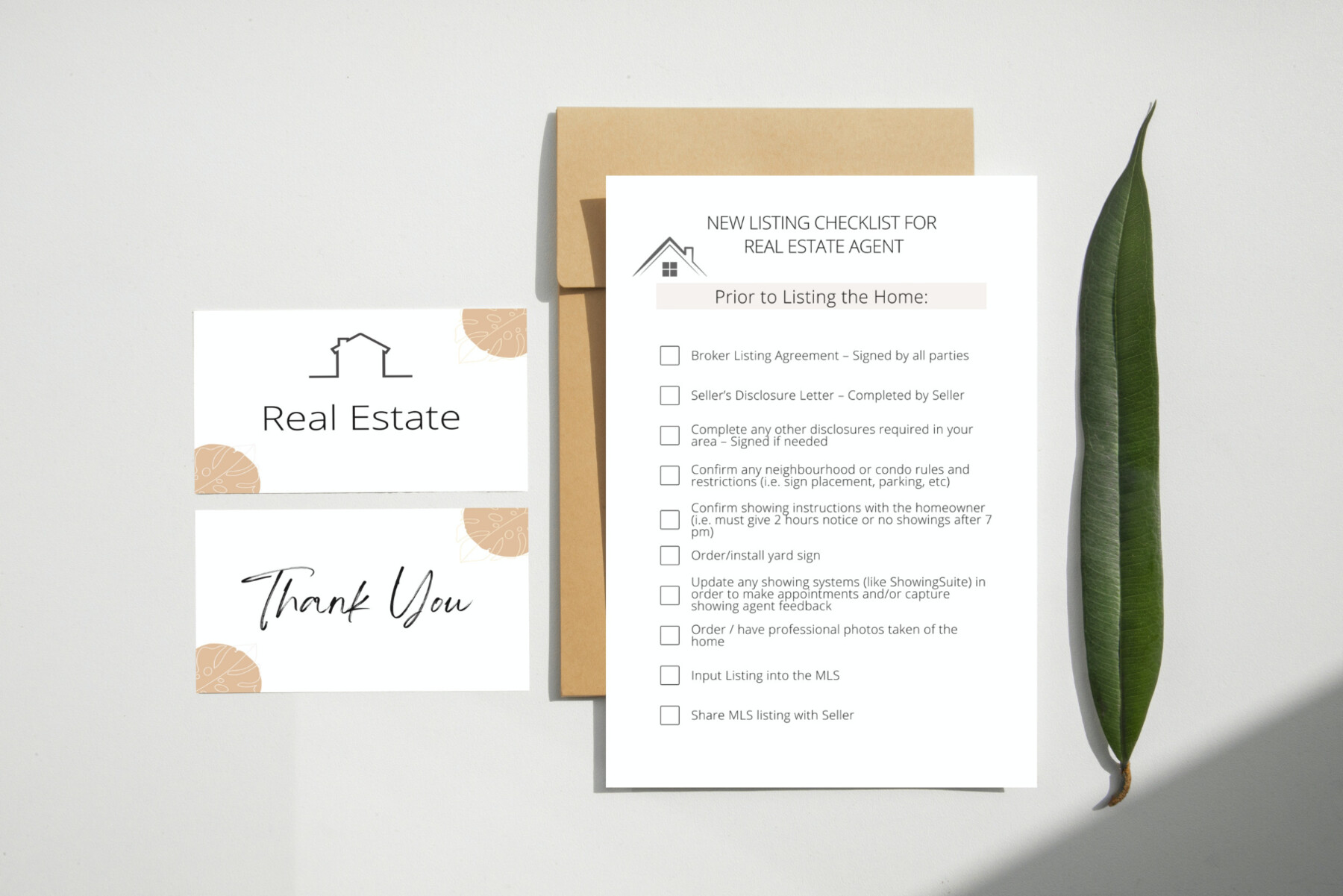 ArtStation - New Listing Checklist Template For Realtors | Artworks