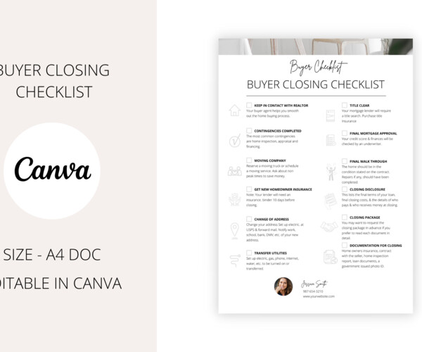 ArtStation - Buyer Closing Checklist Template | Artworks