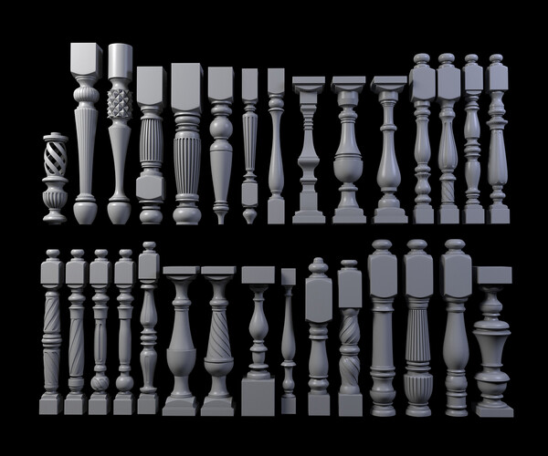 ArtStation - 30 Baluster | Resources