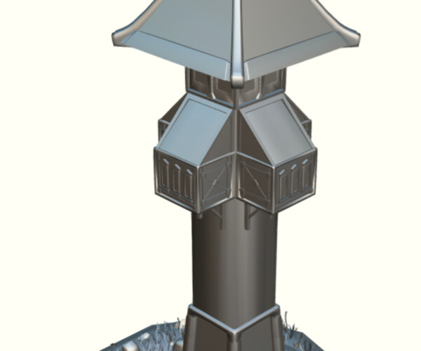 ArtStation - Tower / Watchtower on Island (LP) ( Stylized ) | Game Assets