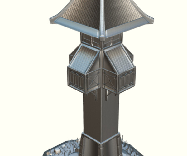 ArtStation - Tower / Watchtower on Island (LP) ( Stylized ) | Game Assets