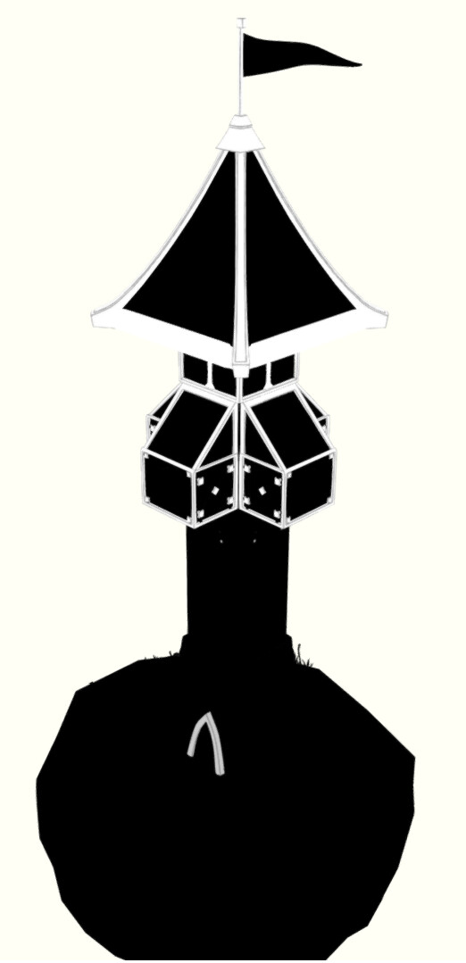 ArtStation - Tower / Watchtower on Island (LP) ( Stylized ) | Game Assets
