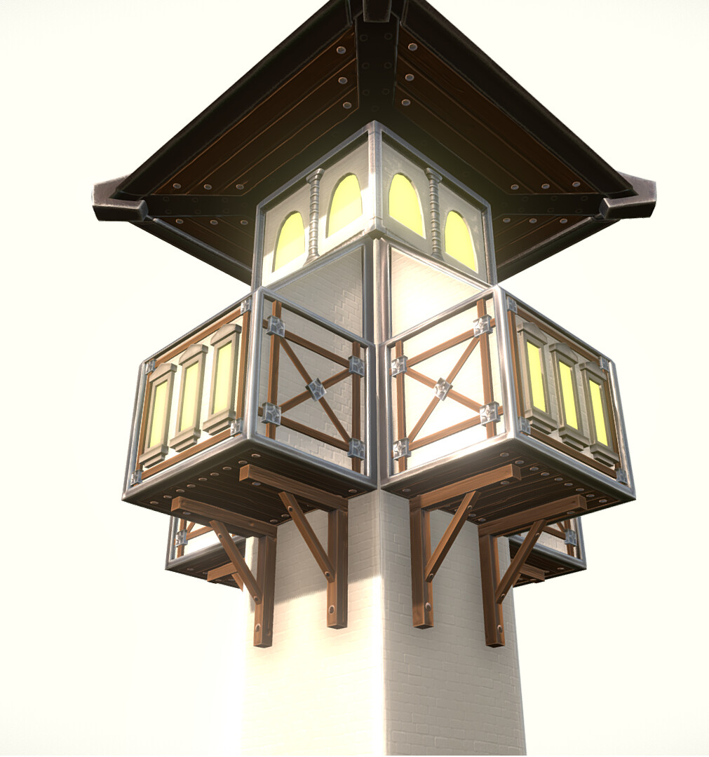 ArtStation - Tower / Watchtower on Island (LP) ( Stylized ) | Game Assets