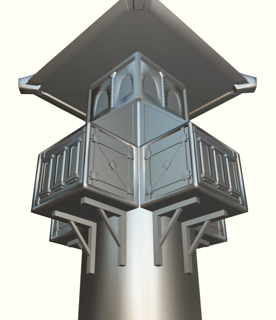 ArtStation - Tower / Watchtower on Island (LP) ( Stylized ) | Game Assets