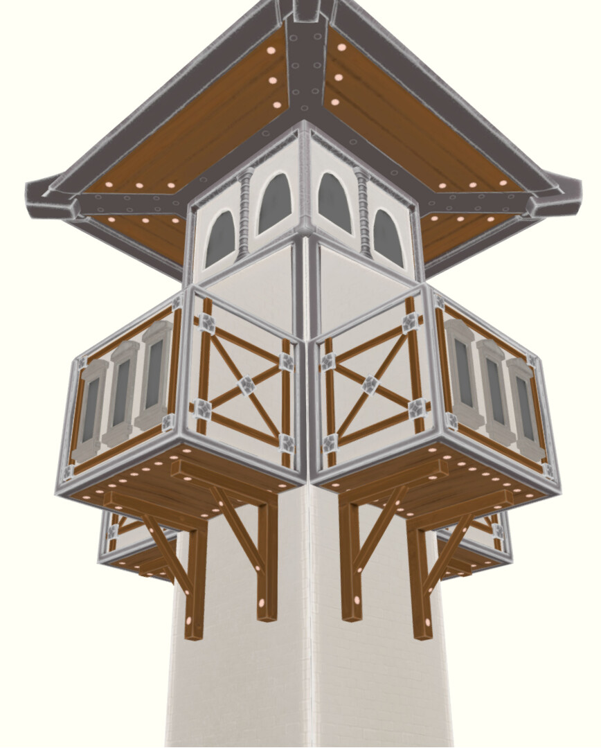 ArtStation - Tower / Watchtower on Island (LP) ( Stylized ) | Game Assets