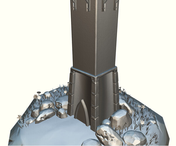 ArtStation - Tower / Watchtower on Island (LP) ( Stylized ) | Game Assets