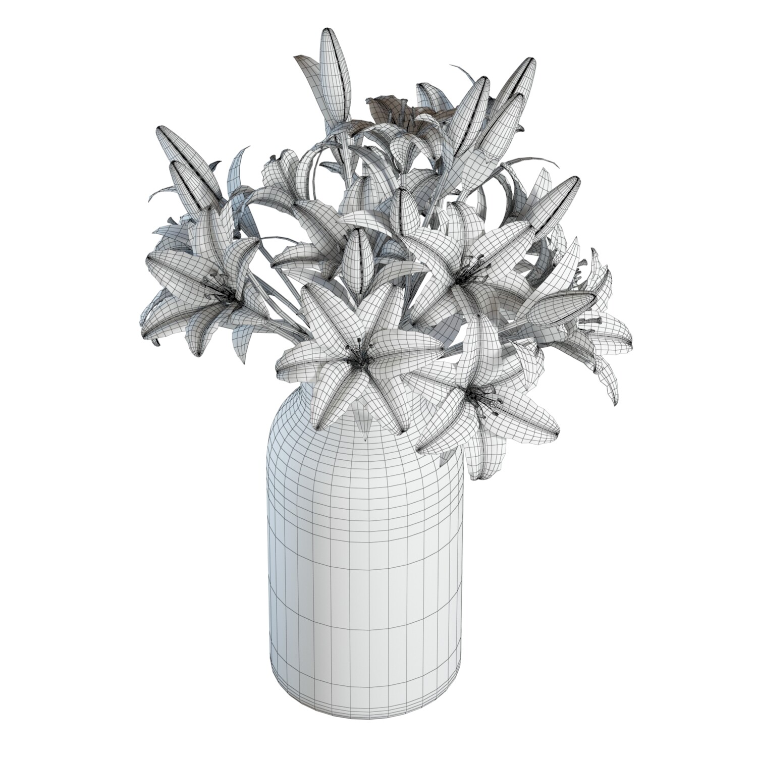 ArtStation - 3D Model / Flower Set 11 / Yellow Lilies Bouquet | Resources